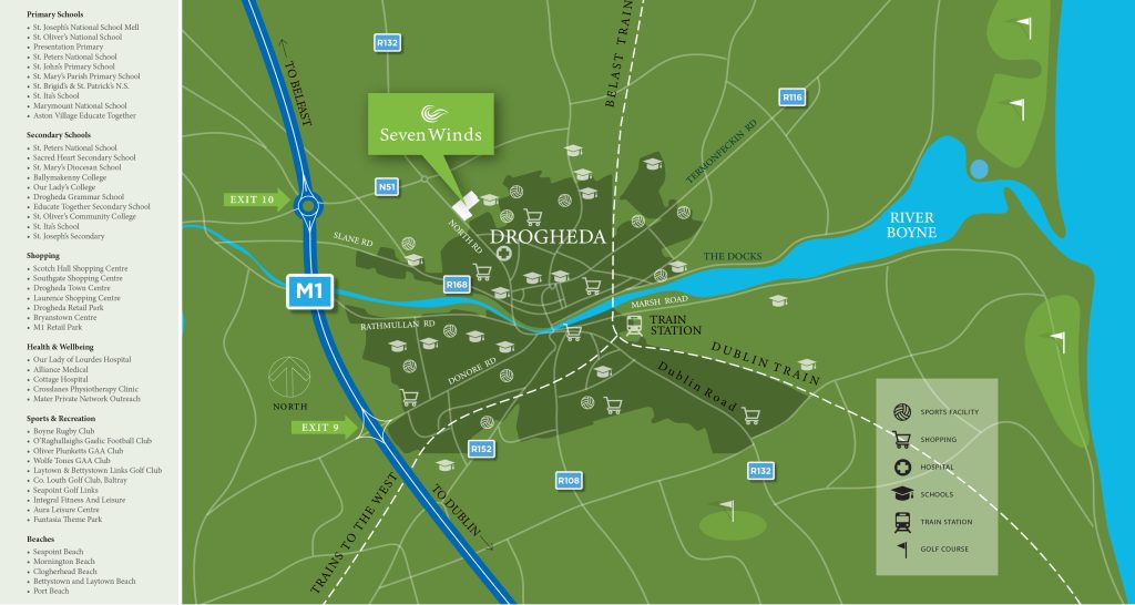 Location & Amenities – Seven Winds, Drogheda
